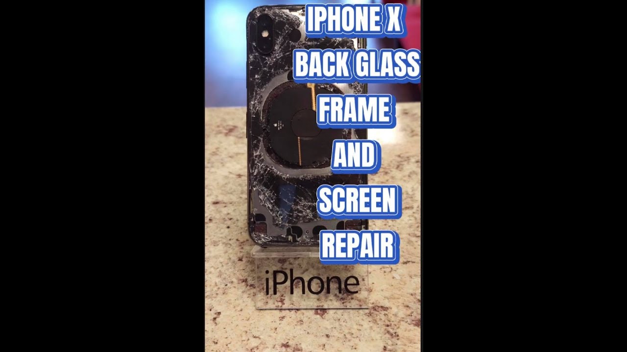 IPHONE X BACK GLASS / FRAME / SCREEN REPAIR #shorts #ios #iphone #apple ...
