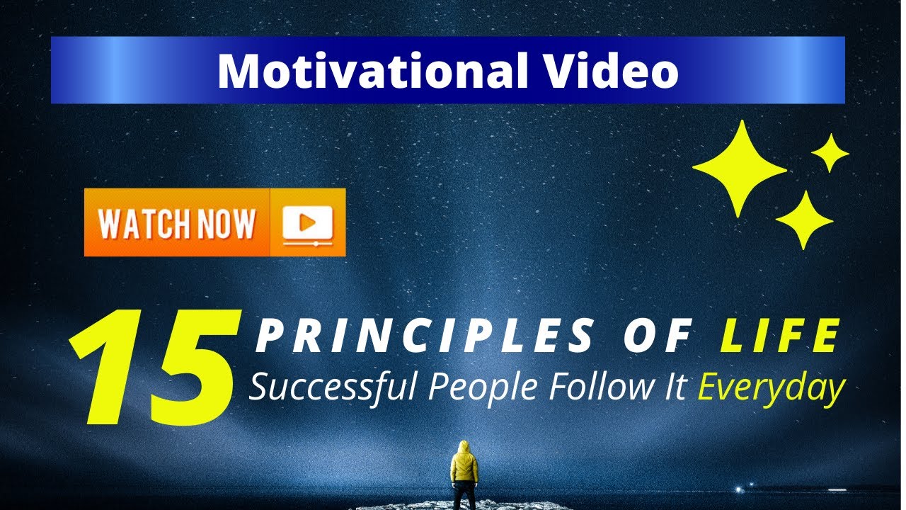 15 Principle of Life Successful People follow It Everyday - YouTube