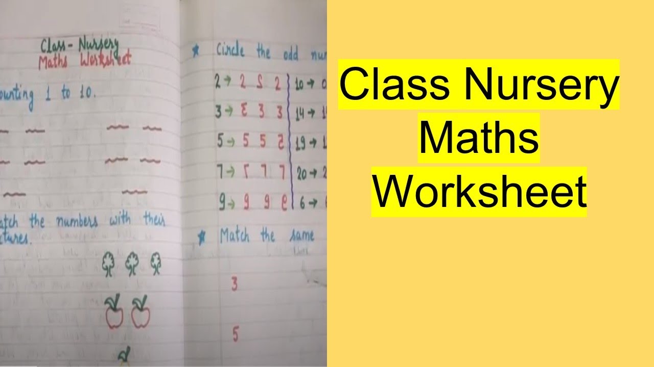 Nursery Math Worksheet Math Worksheet For Nursery YouTube nursery-math-worksheet-math-worksheet-for-nursery-youtube