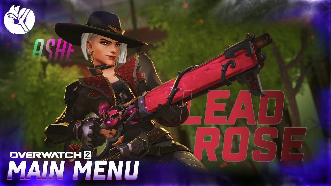 Mythic Ashe Weapon Main Menu - Lead Rose | Overwatch 2 - YouTube