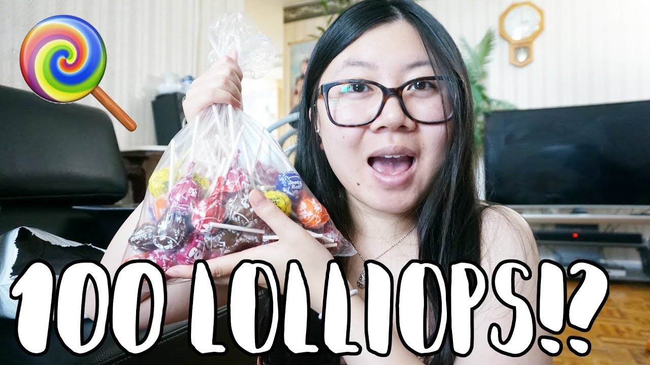 I BOUGHT 100 LOLLIPOPS? | kellyletv - YouTube