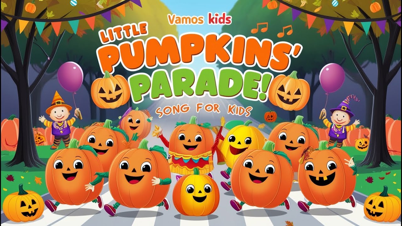 🎃 Halloween Song for Kids | The Little Pumpkins Parade | Fun & Spooky ...