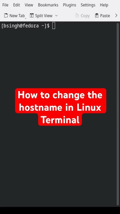 How to change hostname in linux terminal #linux #shorts #shortsfeed ...