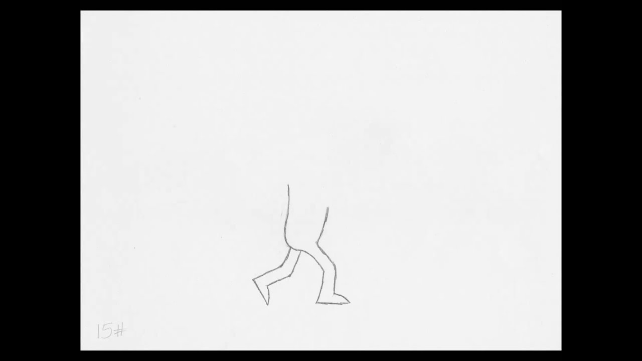 2d walk cycle-first 2d animation - YouTube