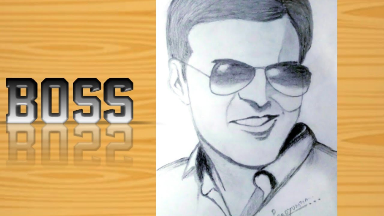 Sketch of Akshay kumar // pencil sketch // how to draw Akshay kumar ...