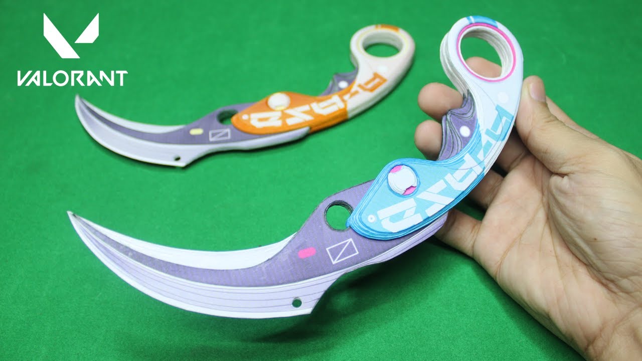 Cool Paper Valorant Velocity Knife | Easy Paper DIY Craft That impress ...