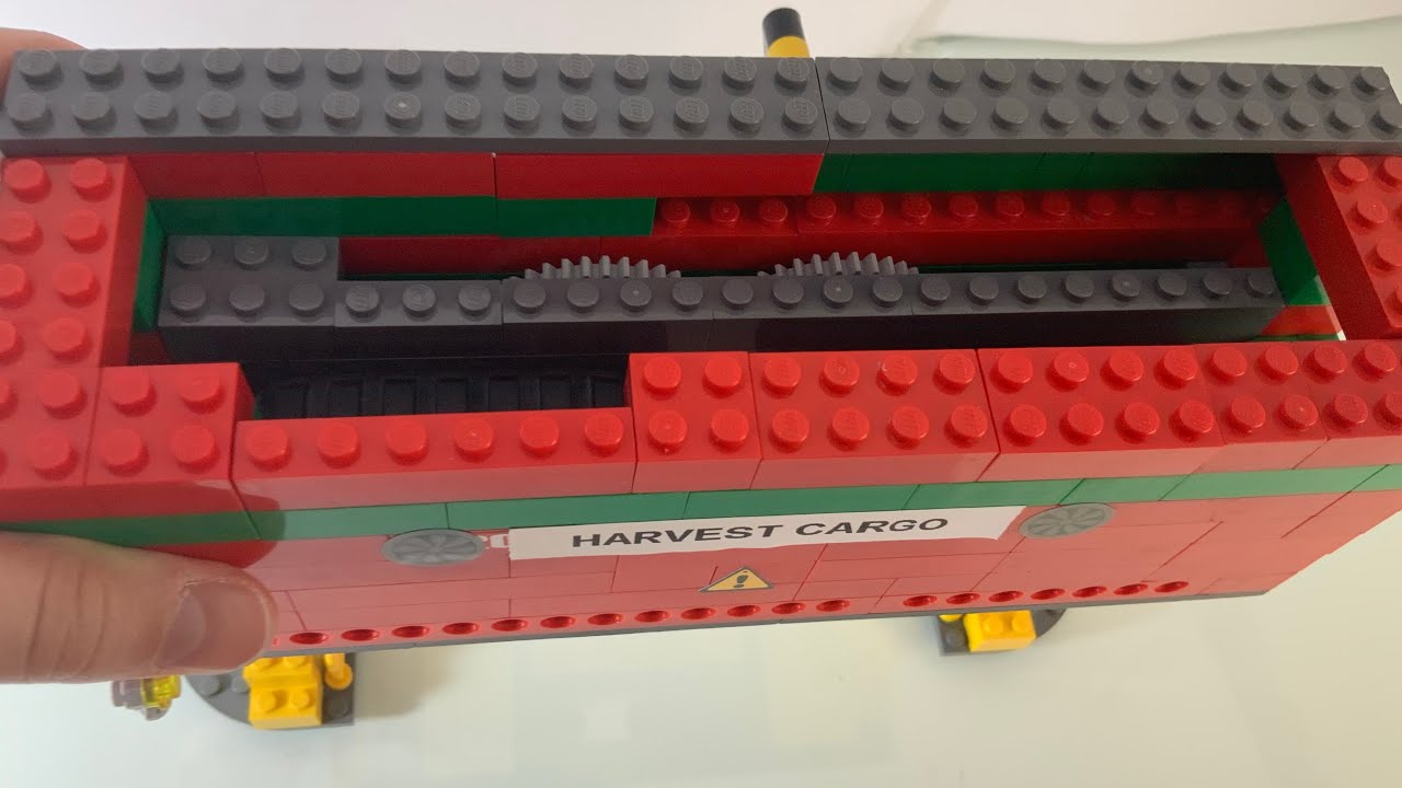 Lego harvest machine with gears moc - YouTube