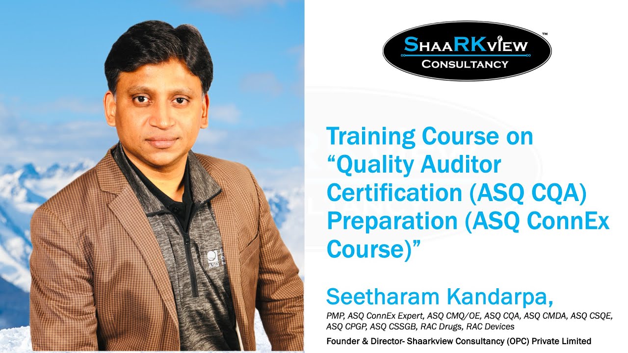 Training on "ASQ CQA Certification Preparation (ASQ ConnEx Course)"- by ...