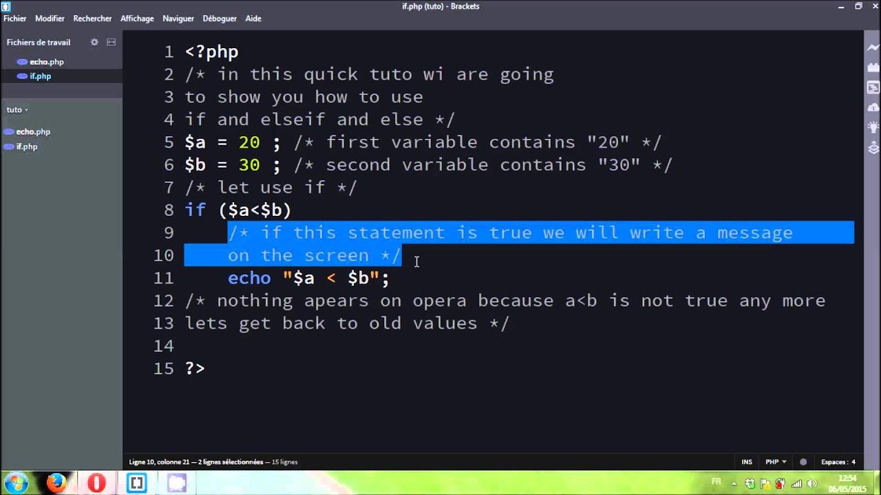 php | if else elseif - YouTube