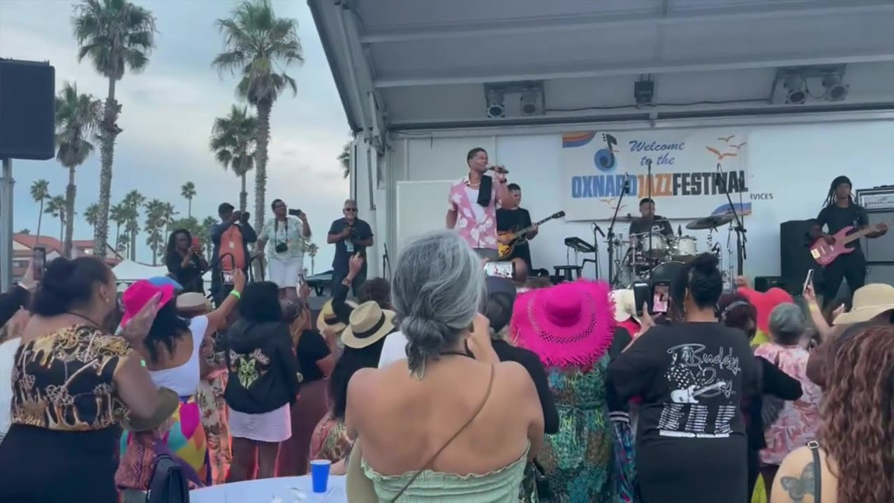 First day of Oxnard Jazz Festival fills beach park with fans - YouTube