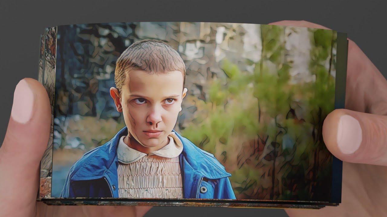 STRANGER THINGS Flip book | Eleven Saves Mike Flipbook - YouTube