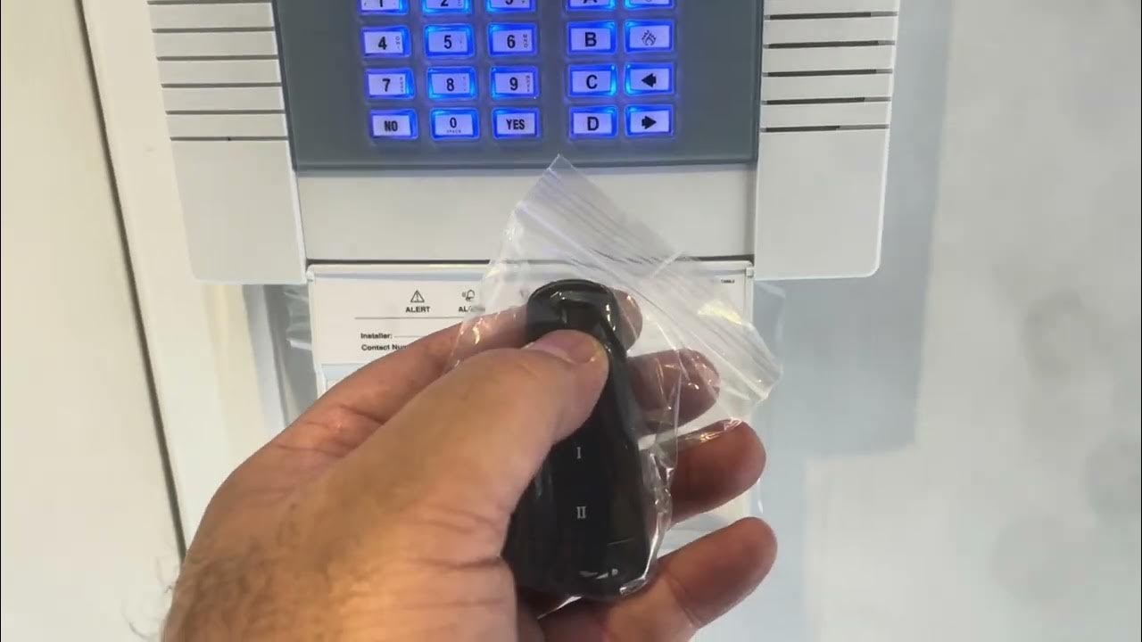 Program fob key on pyronix enforcer panel - YouTube