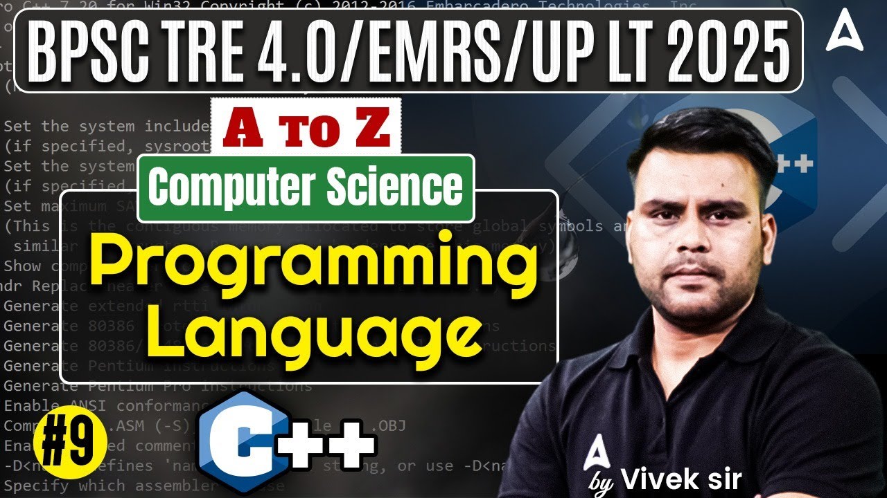 BPSC TRE/EMRS/LT Grade Computer Science 2025 | Programming Language ...