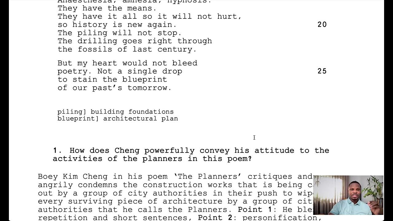 Predicted Questions & Answers for all Fifteen Poems in the GCSE/IGCSE ...