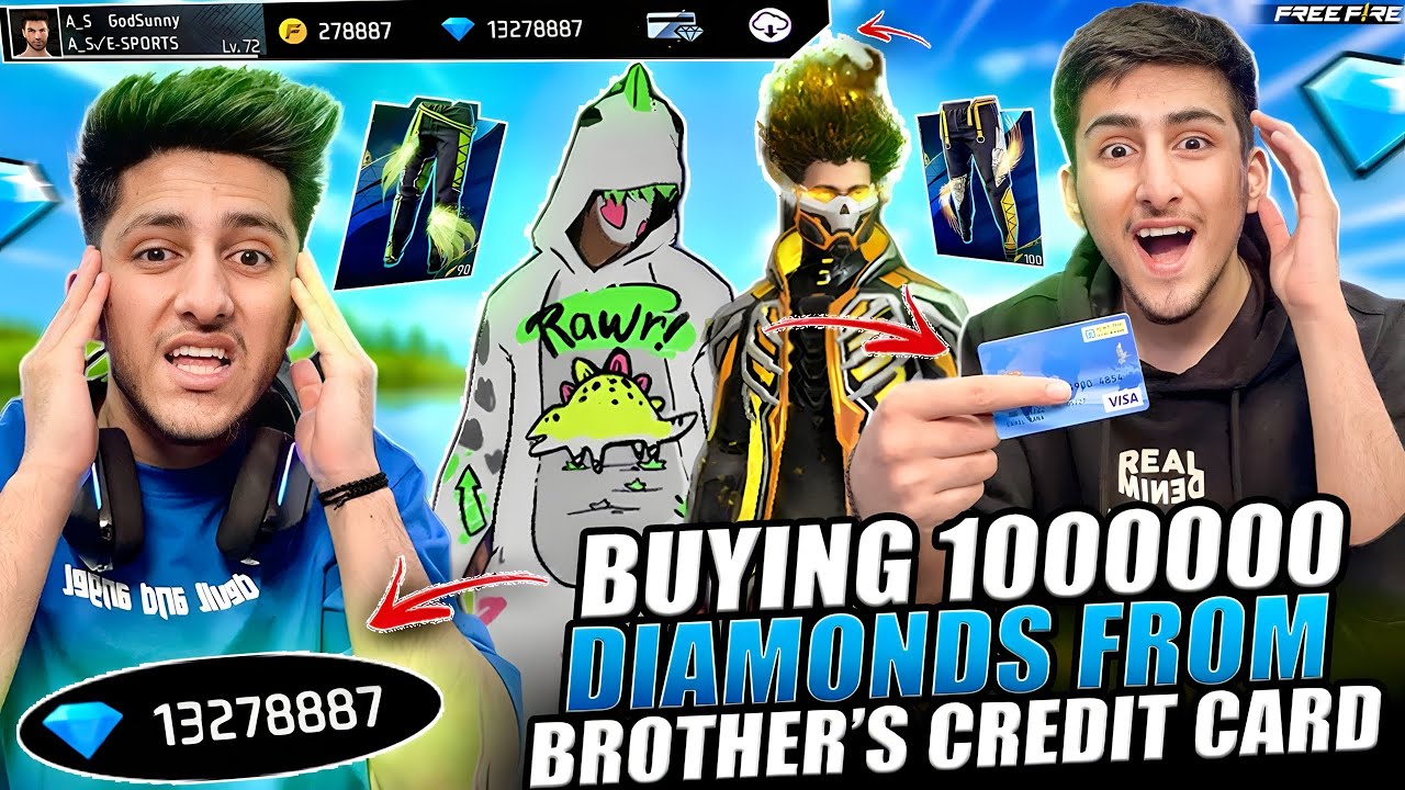 Buying Diamonds From My Brother’s Credit Card 💳 😂 Opening All New ...