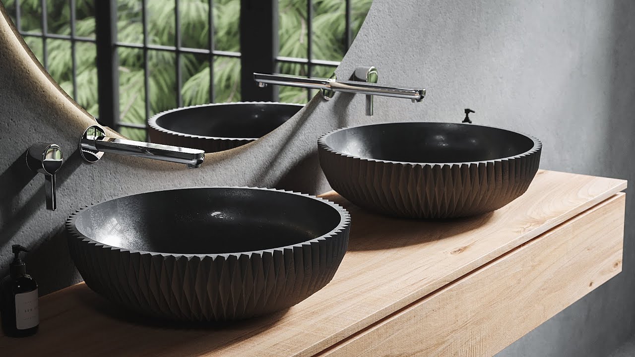 Modern Wash Basin Animation w/ Corona Renderer - YouTube