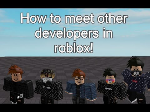 How to meet other developers in roblox! - YouTube