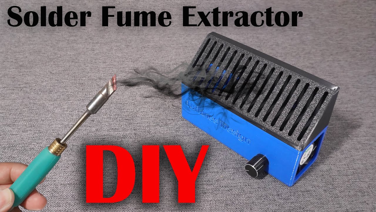 DIY Solder Fume Extractor with 3D Printing – Cheap and Effective! - YouTube