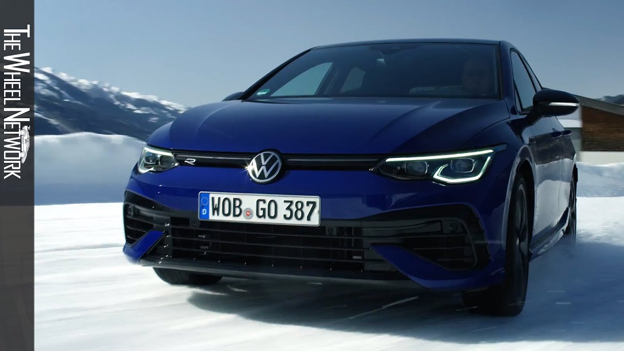 2021 Volkswagen Golf R Ice Driving, Interior, Exterior - YouTube