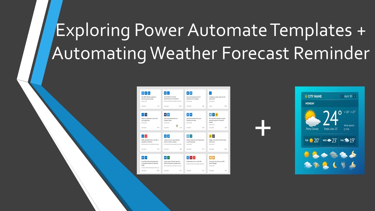 Exploring Power Automate Template + Automating Weather Forecast - YouTube