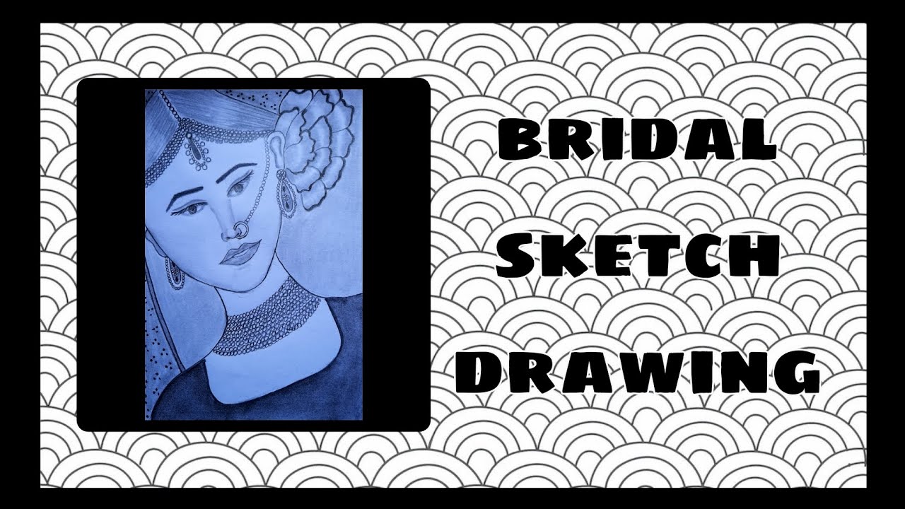 bridal sketch drawing || alacritious art || pragya prajapati - YouTube