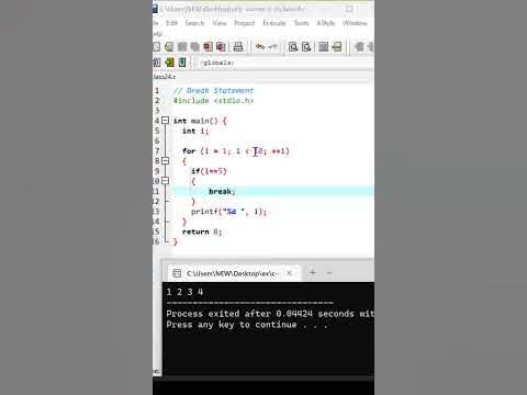Class 23 | Break Statement in C Language #shorts - YouTube