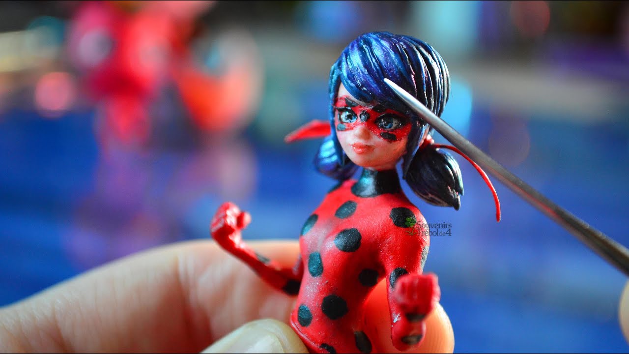 Tutorial de Miraculous Ladybug con porcelana fría - YouTube