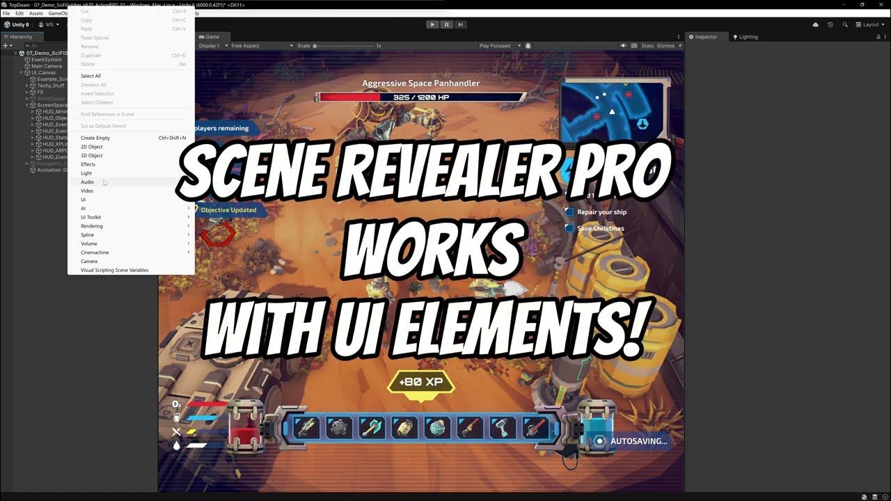 Animating Menus, HUDs & Pop-ups: Unity UI with Scene Revealer Pro v1.2.0 - YouTube