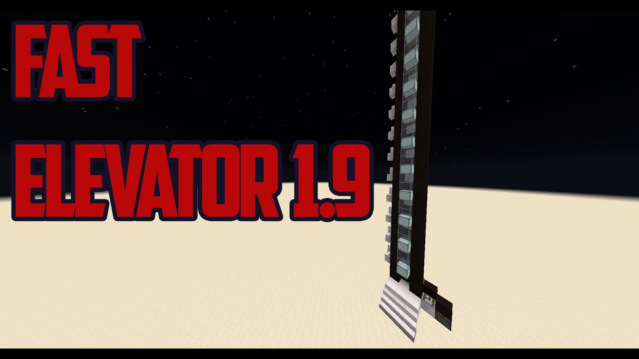 Very Fast & Compact Elevator | Minecraft 1.9 - YouTube