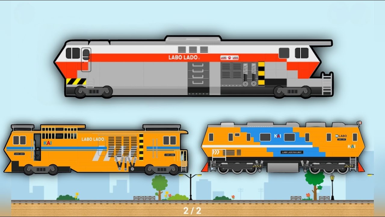Labo Brick Train - Kompilasi Kereta "ROBOT" Indonesia - YouTube