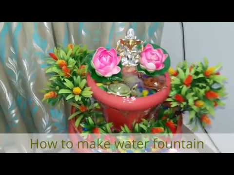 Homemade water fountain how to make easy and quick water fountain - YouTube