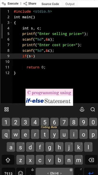 11 C Programming Using If Else Statement Clanguage Programming