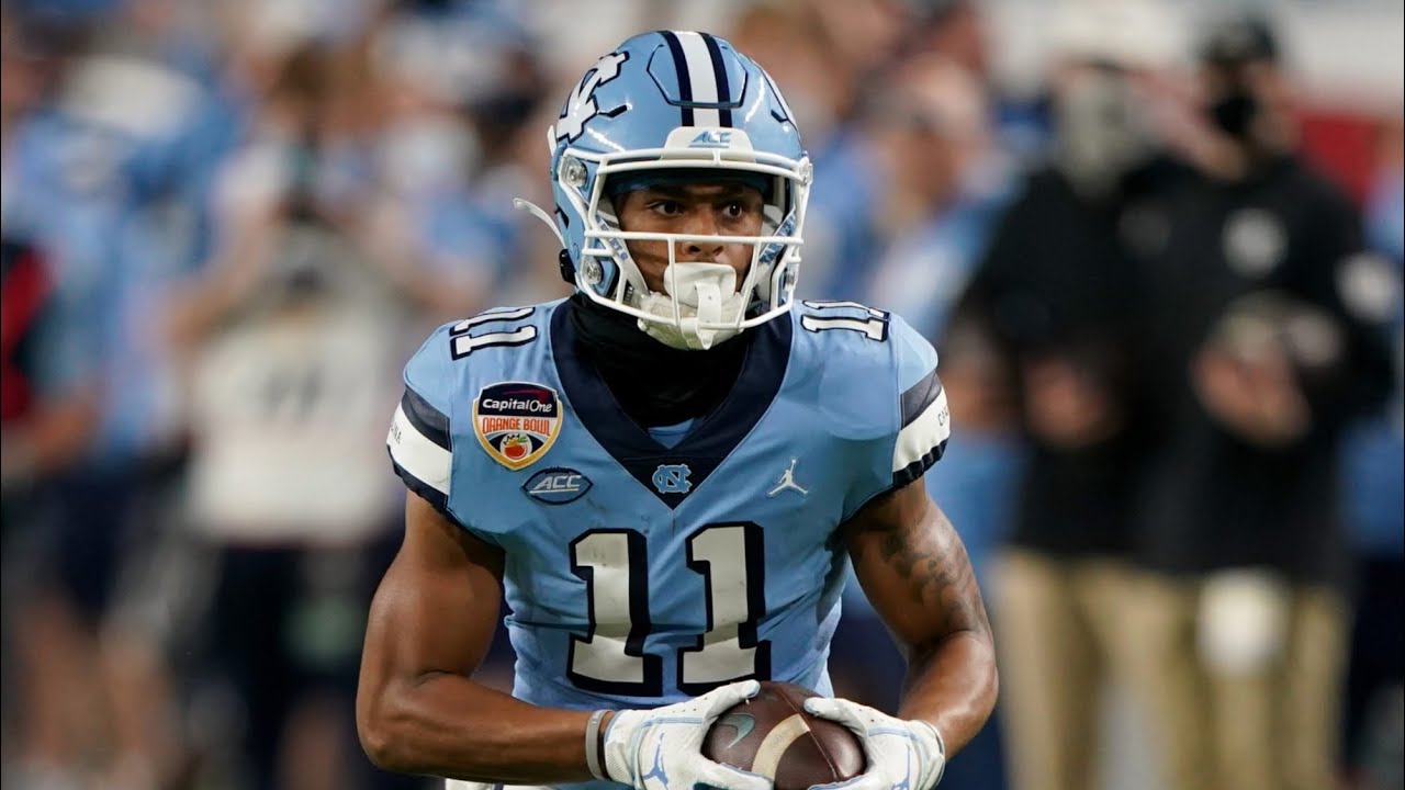 UNC WR Josh Downs Highlights “Count Up” - YouTube