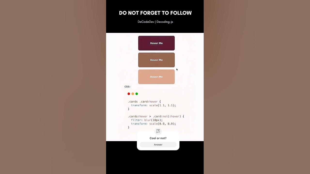 Css Hover Animation Css Tricks Part 26 Shorts Frontend Html5 Skills Youtube 