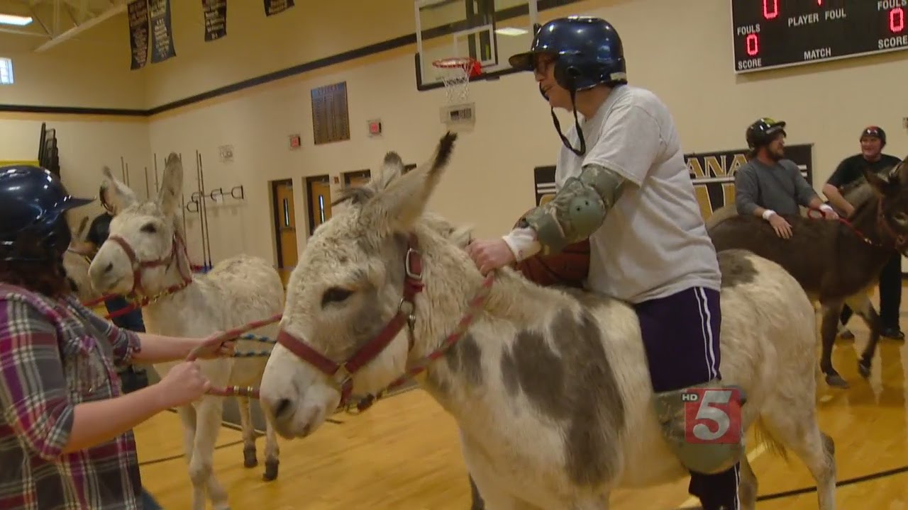 Murfreesboro Church Hosts Hilarious Donkey Ball Tournament - YouTube