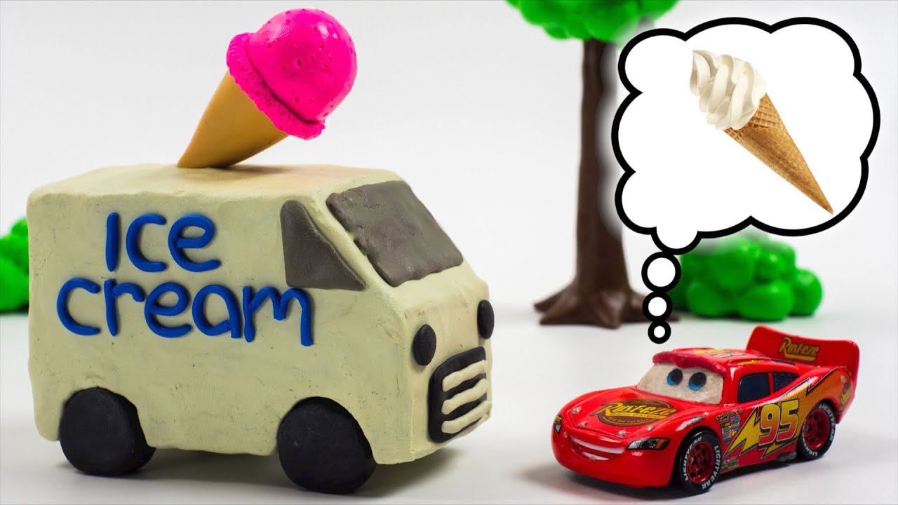 Lightning McQueen buys ICE-CREAM Jackson Storm takes it & the Race is ...