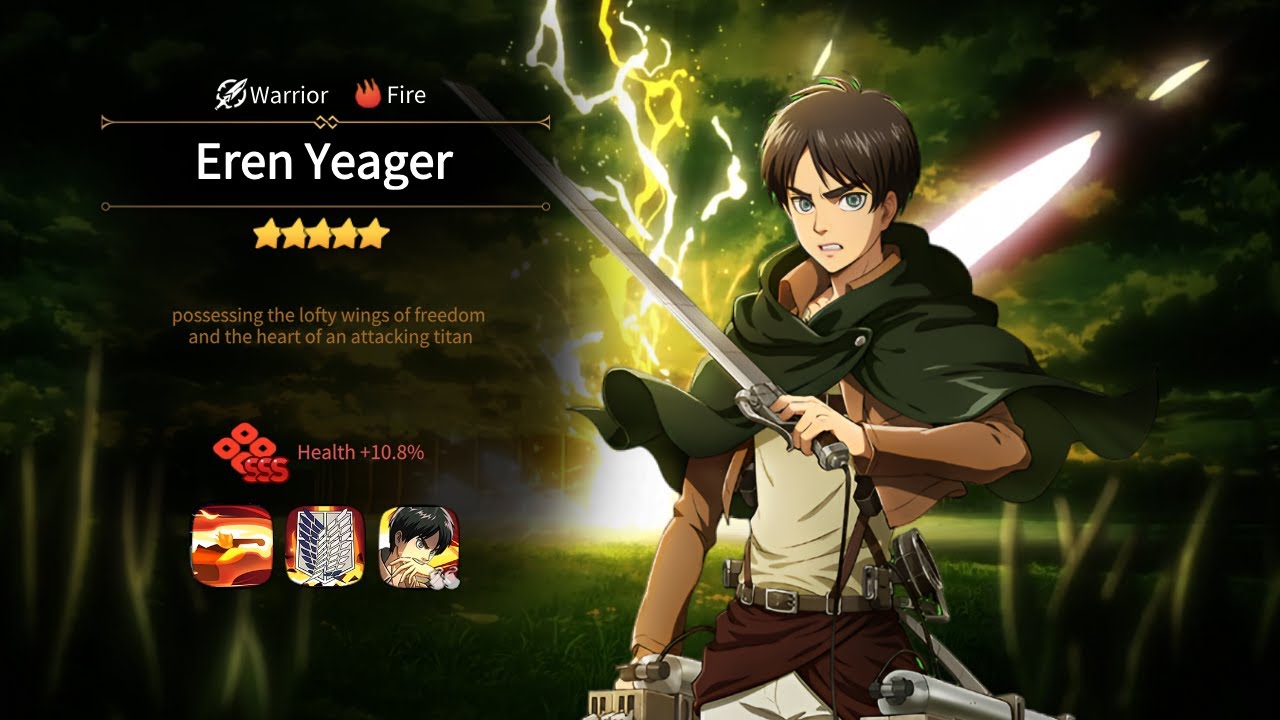 Epic Seven x Attack on Titan Collaboration | Eren Preview (fanmade ...