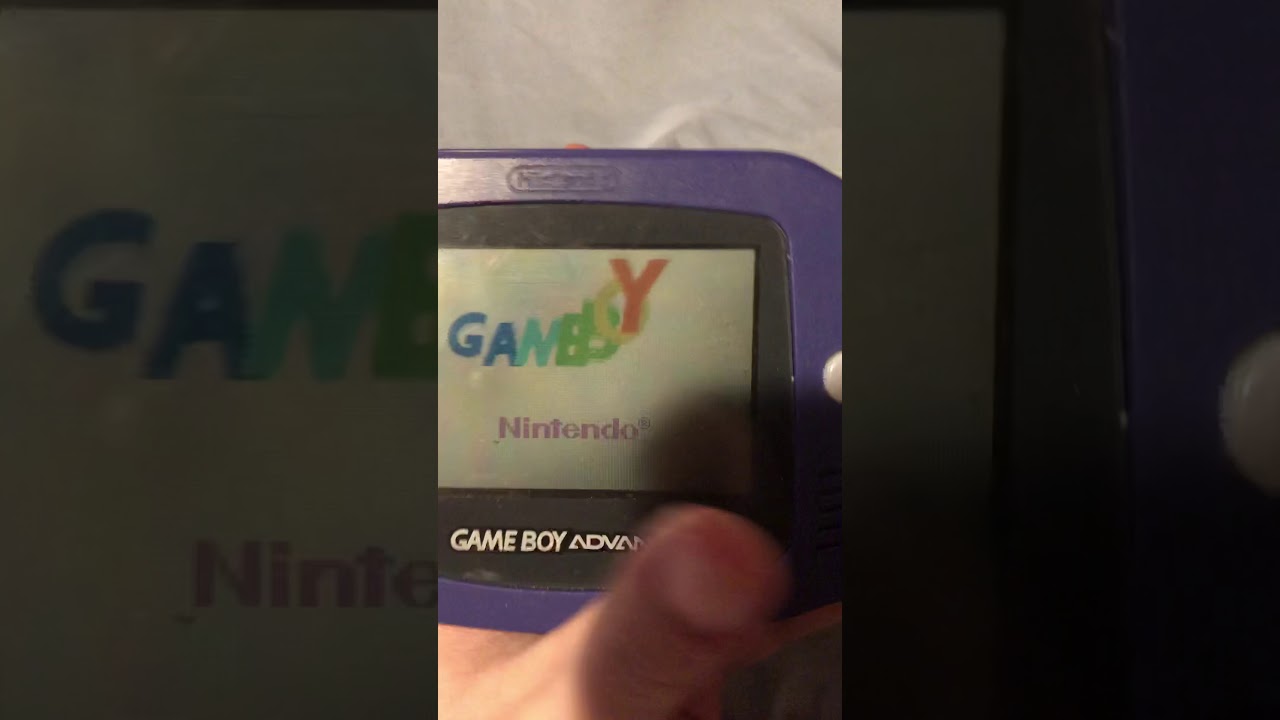 How to turn on a game boy advance - YouTube