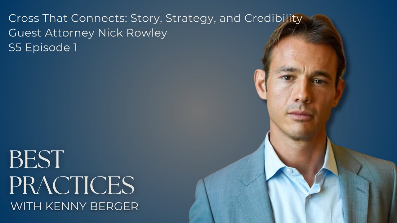 Cross That Connects: Story, Strategy, and Credibility | Attorney Nick ...