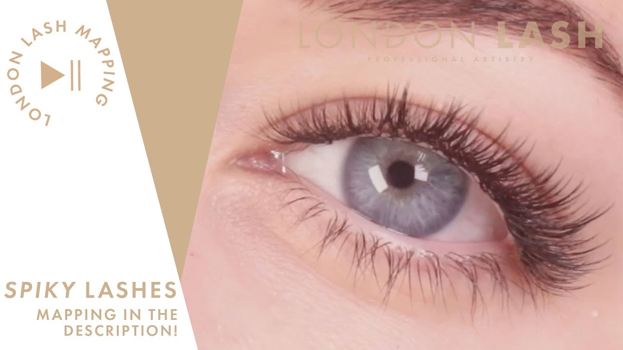 Spiky Lashes Inspo | Eyelash Extensions Mapping - YouTube