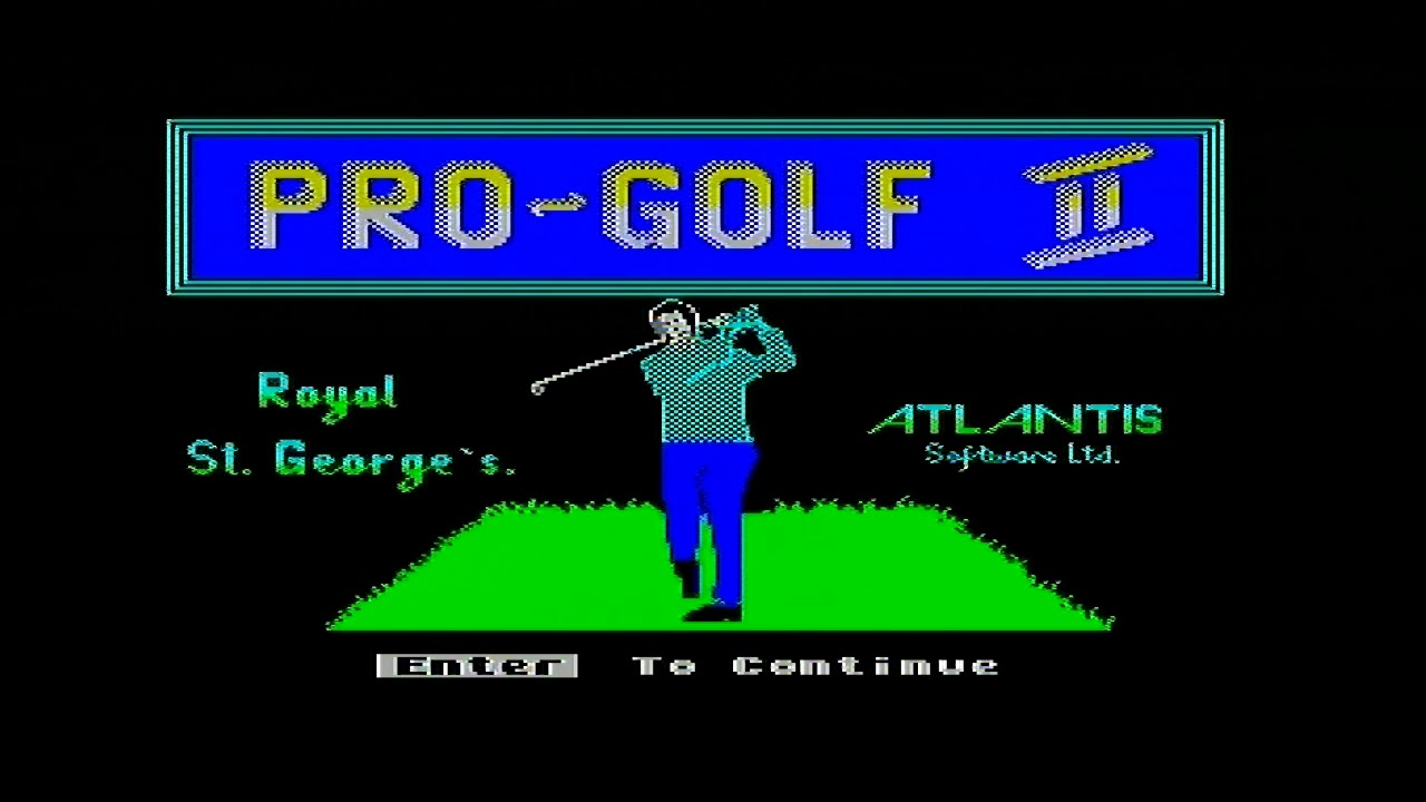 ZX Spectrum Vega Games - Pro Golf II, Royal Lytham and Royal St George ...