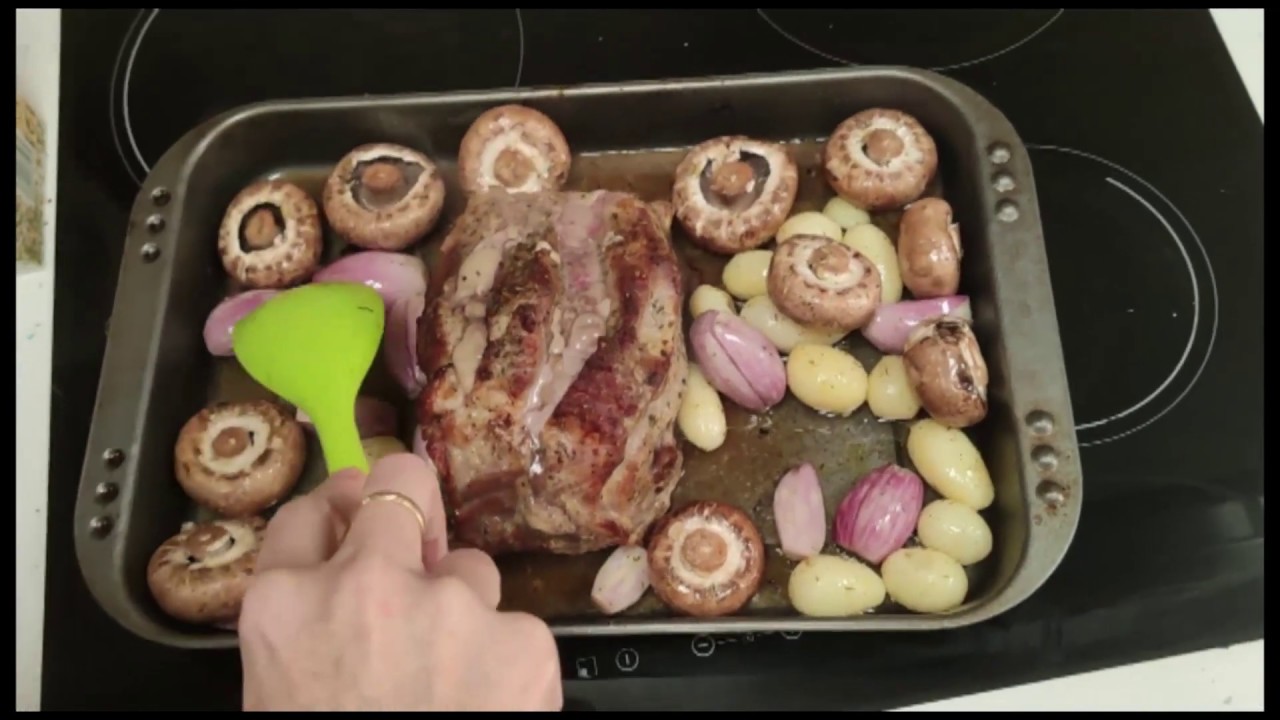 AGUJA DE CERDO ASADA - YouTube