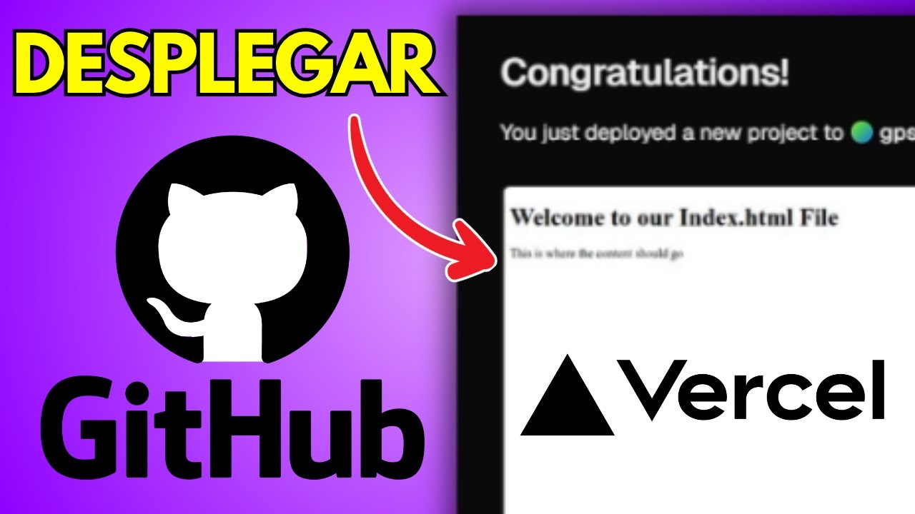 Cómo Desplegar un Proyecto de Github en Vercel - YouTube