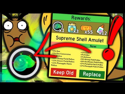 I Got The *OP* SUPREME SHELL AMULET! (Ultra Rare) | Roblox Bee Swarm Simulator