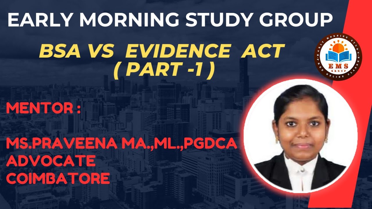 BSA vs EVIDENCE ACT #bsa #newcriminallaws #evidence - YouTube