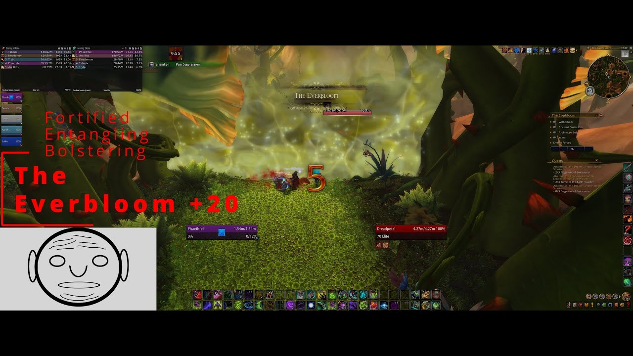 The Everbloom M+ 20 Fortified/Entangling/Bolstering. VDH Tank POV w ...