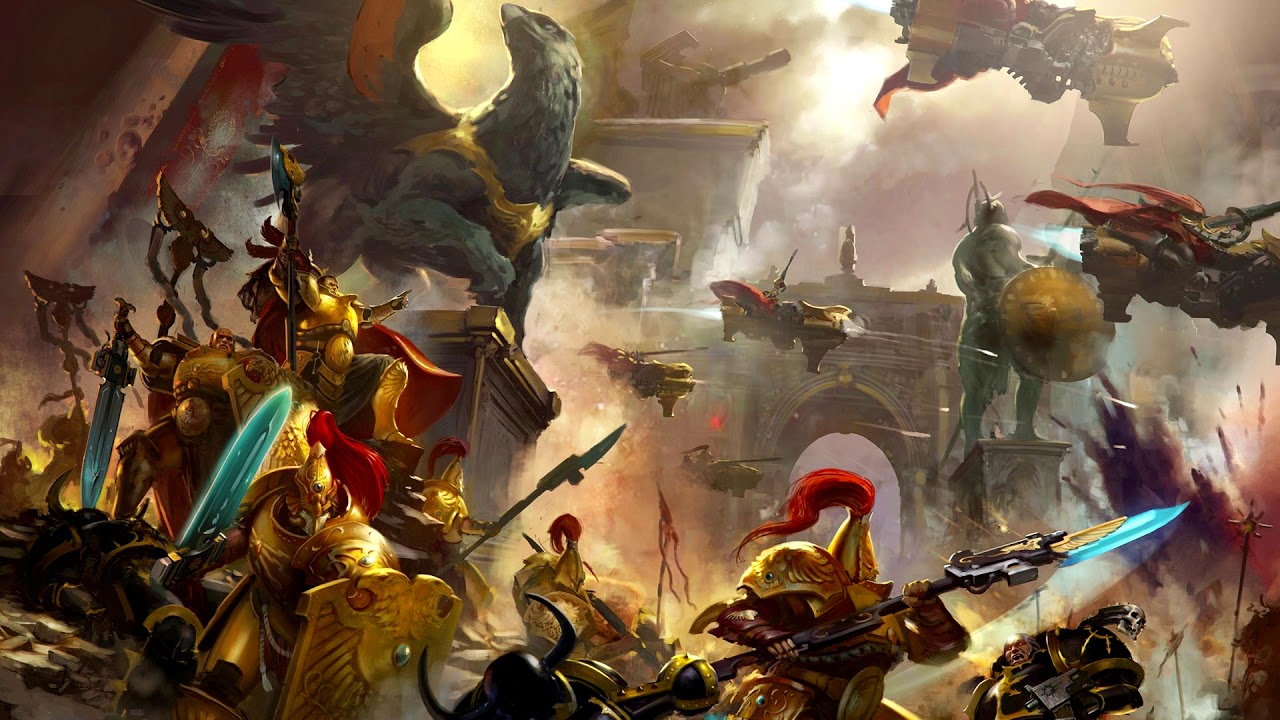 With Sword & Spear | Adeptus Custodes Combat Music - YouTube