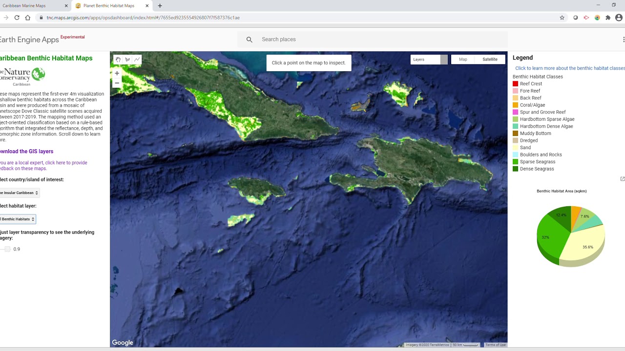 How to use the Caribbean Benthic Habitat Maps Google Earth Engine app ...