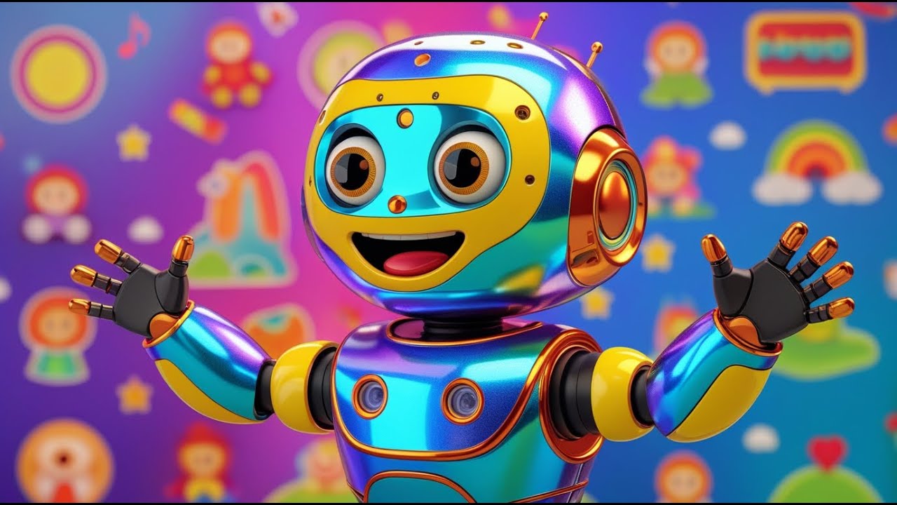 My Talking Robot 🤖 | Fun Learning Song for Kids | Rhyme Land Nursery ...