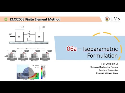 Lecture 6a - Isoparametric Formulation - YouTube